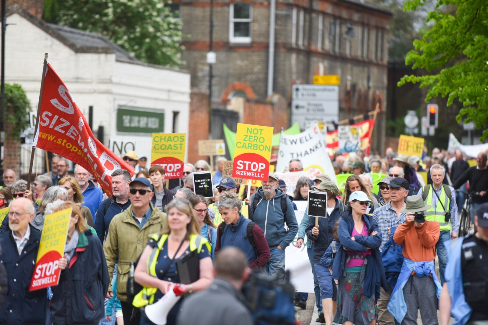 Hundreds protest proposed UK nuclear plant - Beyond Nuclear